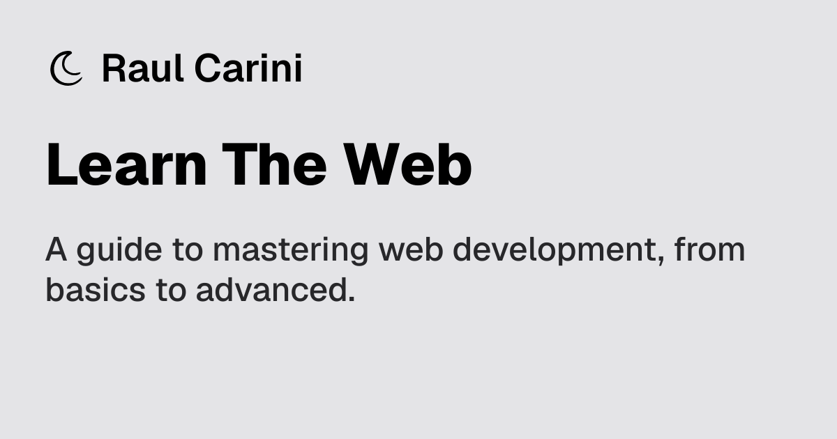 Learn The Web | Raul Carini