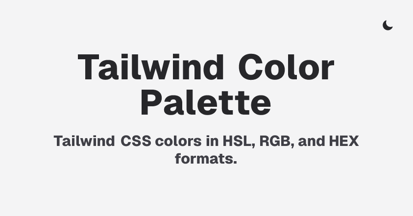 Tailwind Color Palette Raul Carini 